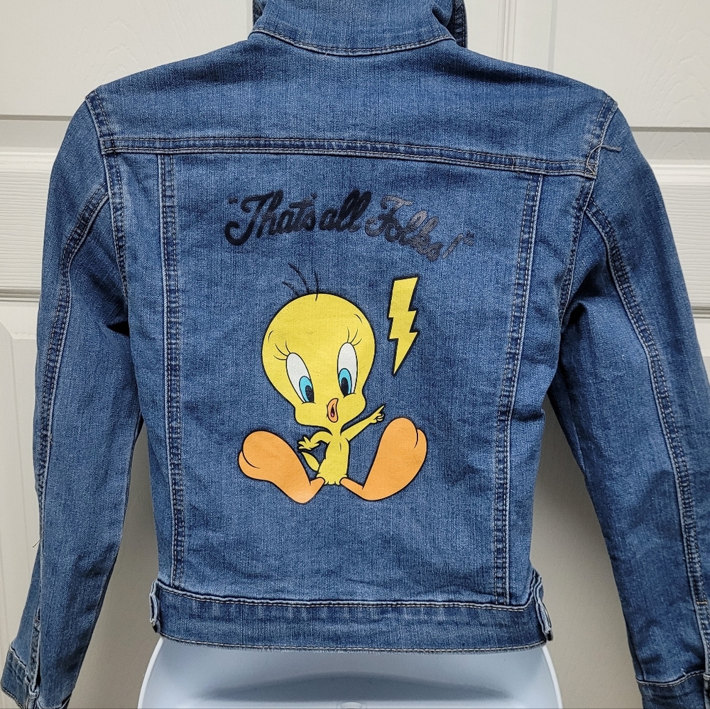 Looney Tunes Tweety Bird Denim Jacket - Gem